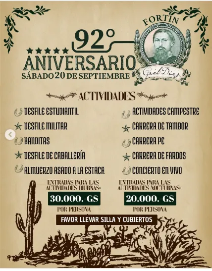 92° ANIVERSARIO DEL FORTIN GENERAL DIAZ