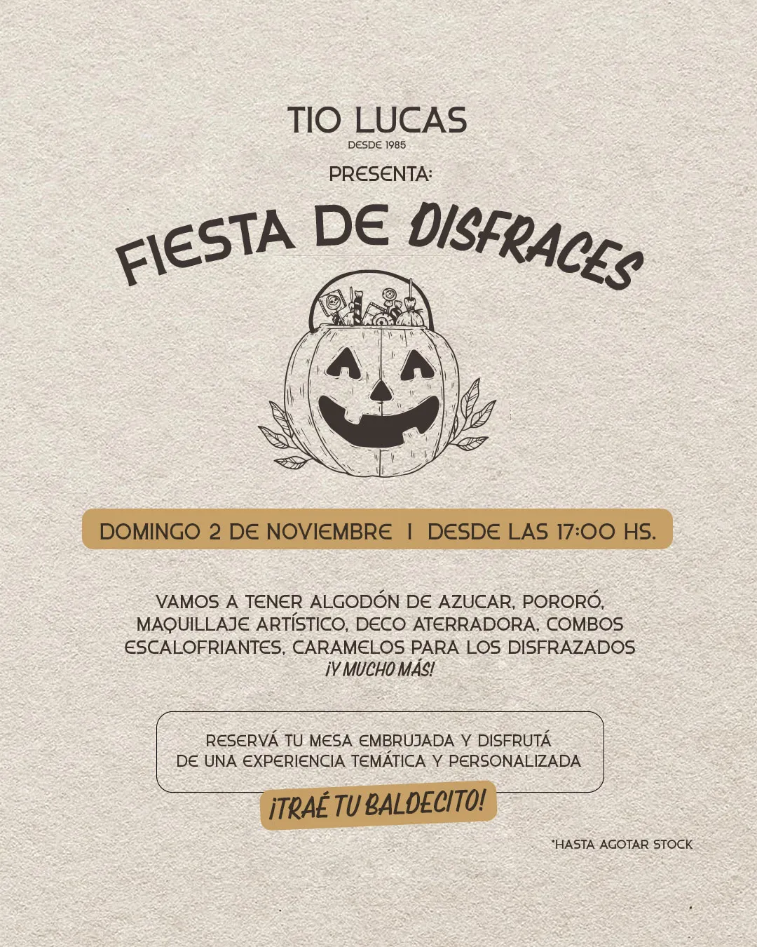 FIESTA DE DISFRACES - TIO LUCAS